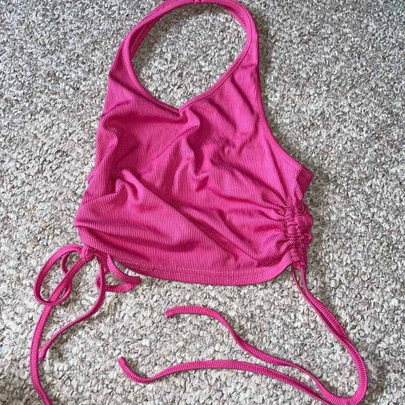 ROMWE | Tops | Hot Pink Halter Top With Side Ties | Poshmark